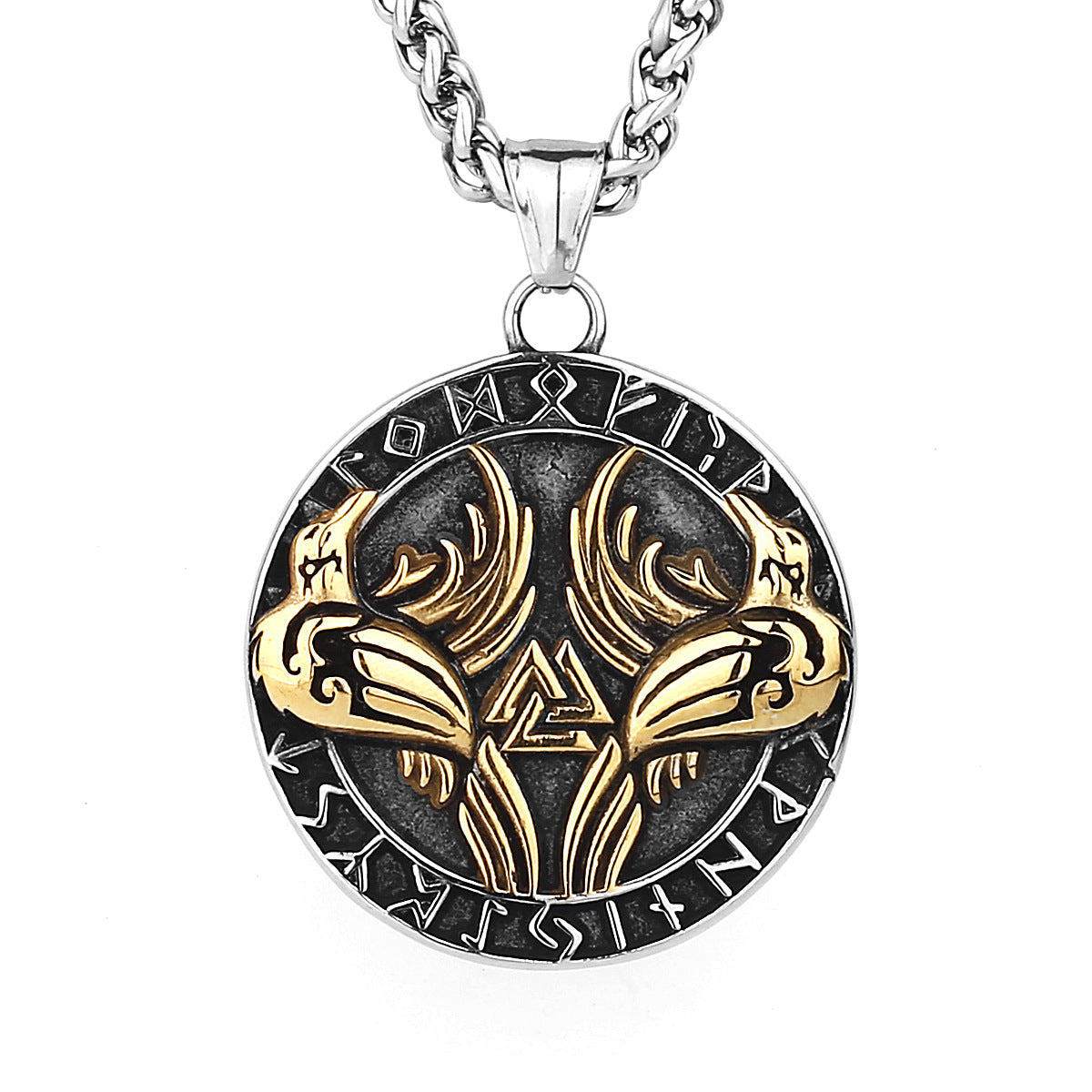 Goth Raven Rune Necklace – Keevip