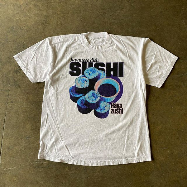 Vintage Food Graphic Prints T-Shirts - 4 Menus – Keevip